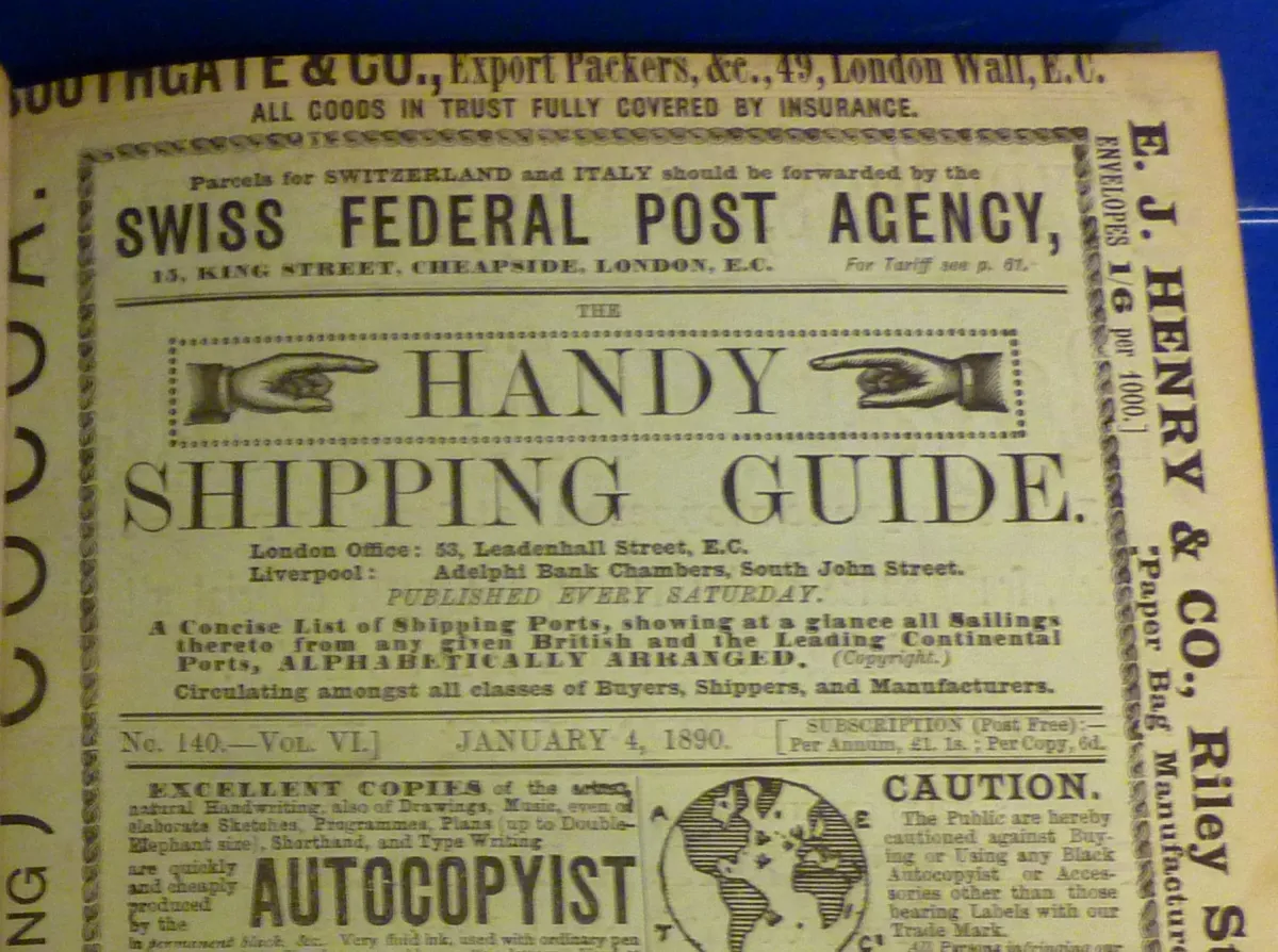 Research guide C11: The Merchant Navy: The Handy Shipping Guide | Royal ...