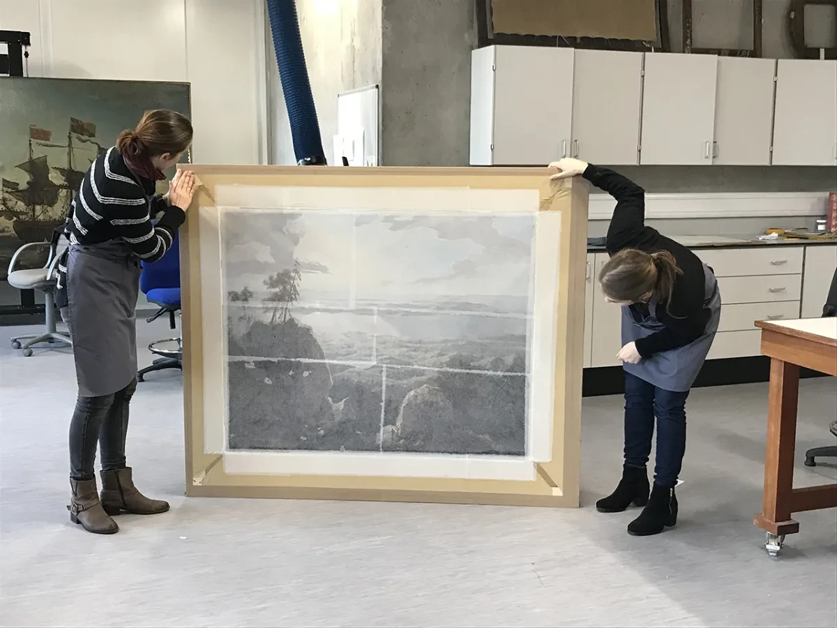 What does 'lining' a painting mean? | Royal Museums Greenwich