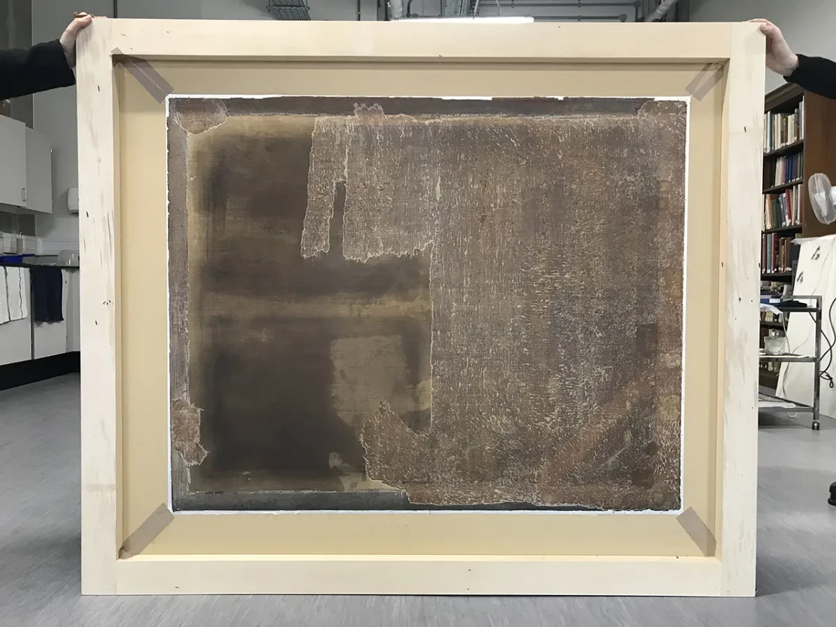 What does 'lining' a painting mean? | Royal Museums Greenwich