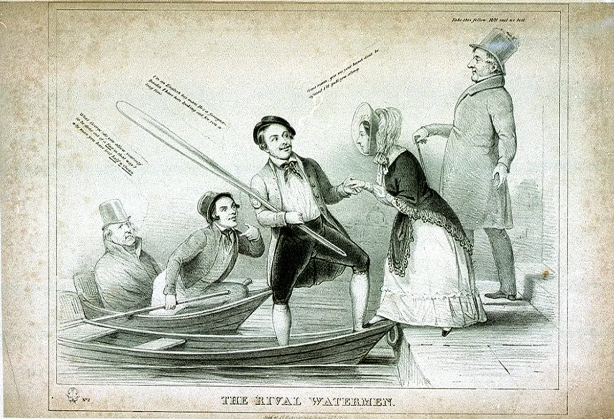 A closer look at the Thames lightermen and watermen | Royal Museums ...