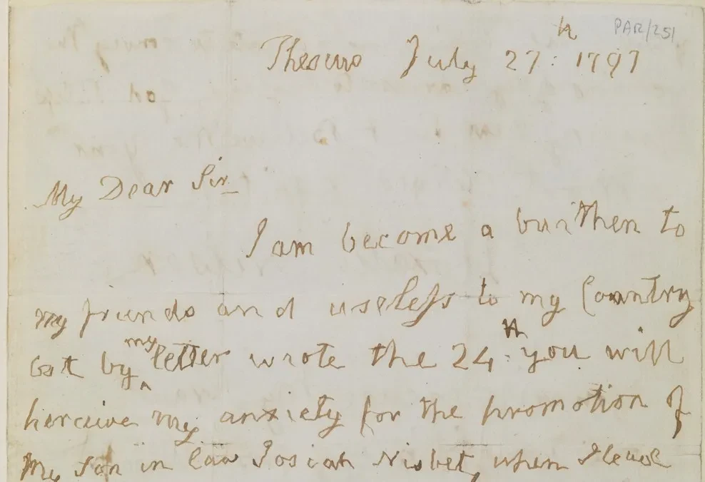 Objects in focus: Nelson's first left-handed letter | Royal Museums ...
